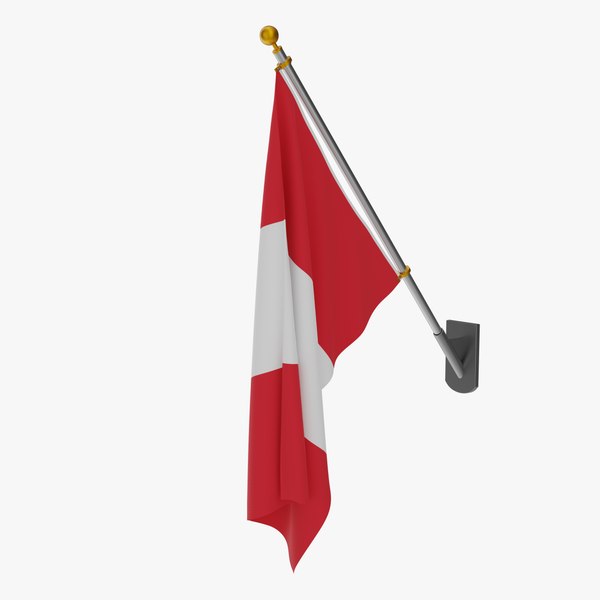 modelo 3d Bandera de Pared Perú - TurboSquid 2203895