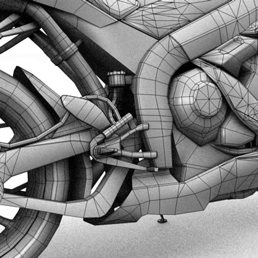 2004 Yamaha Yzf R1 3d Model