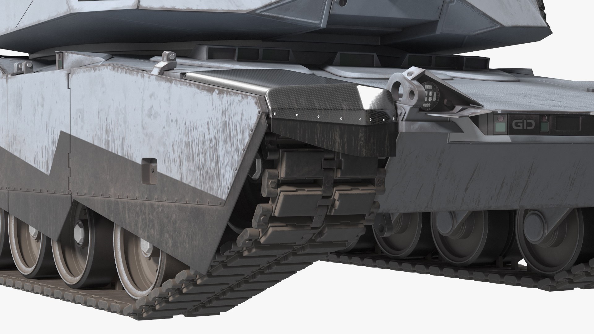 3D Old Tank Abrams X Grey - TurboSquid 2084382