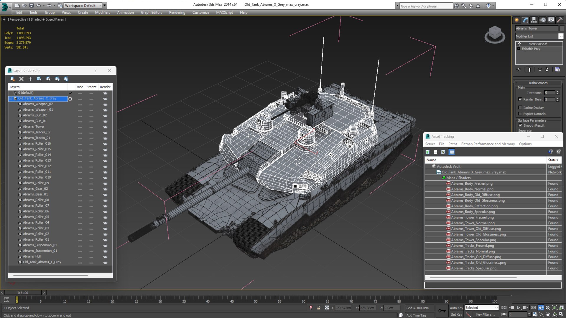 3D Old Tank Abrams X Grey - TurboSquid 2084382