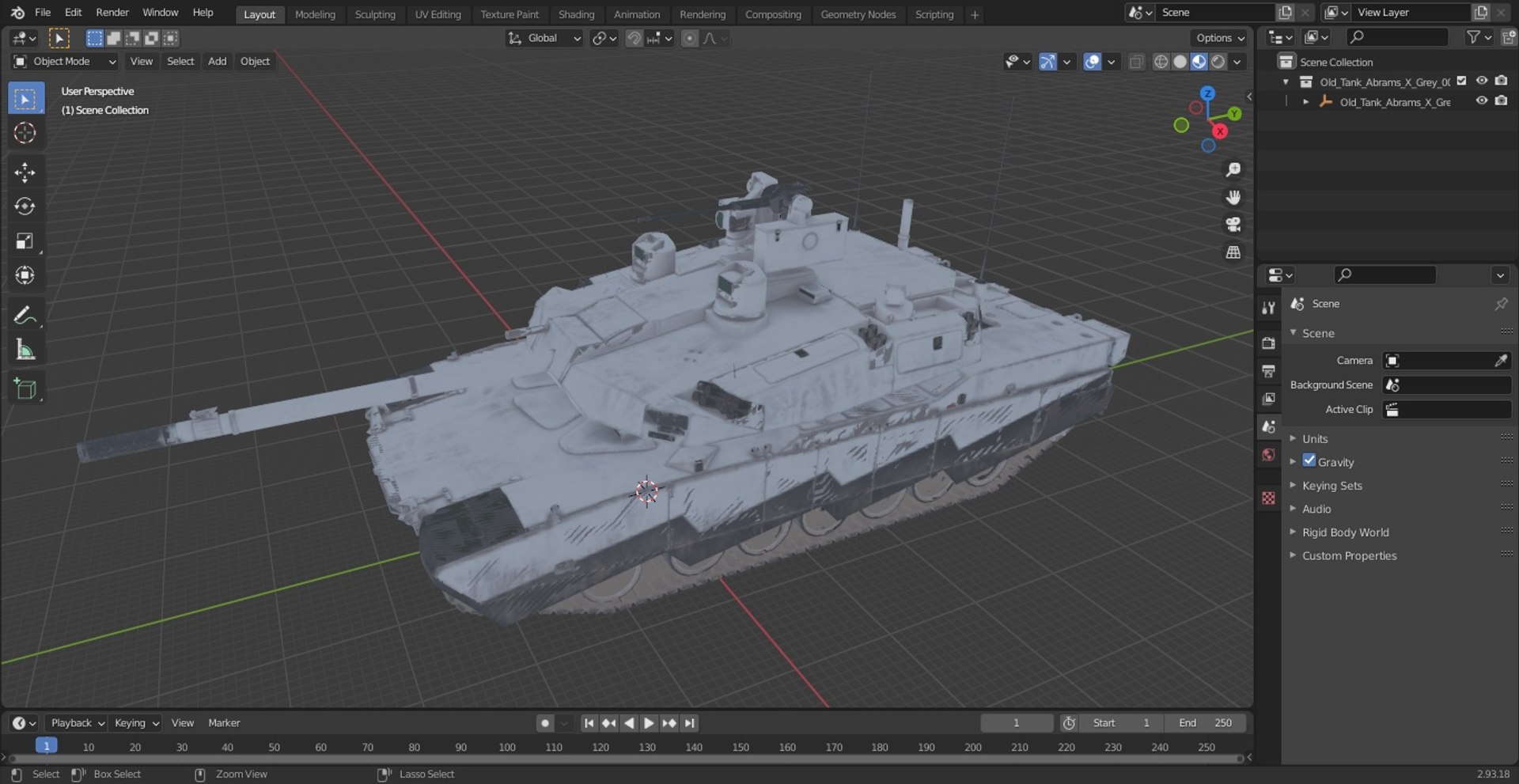 3D Old Tank Abrams X Grey - TurboSquid 2084382
