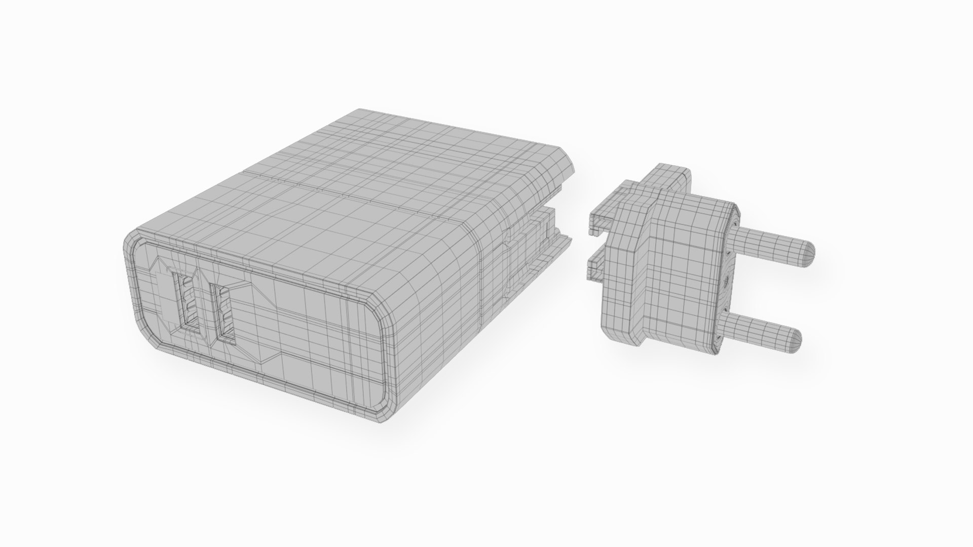 Charger Adapter USB Ports 3d Model 3D - TurboSquid 1761741