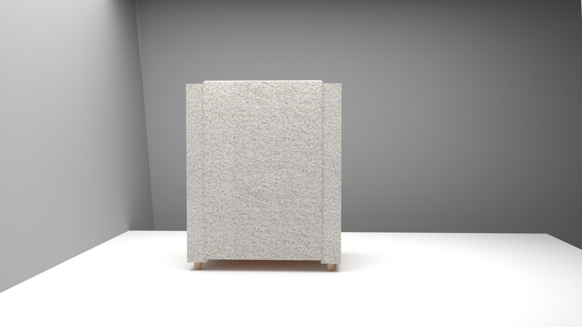 3D Contemporary Box Armchair With Cushion - TurboSquid 2467313