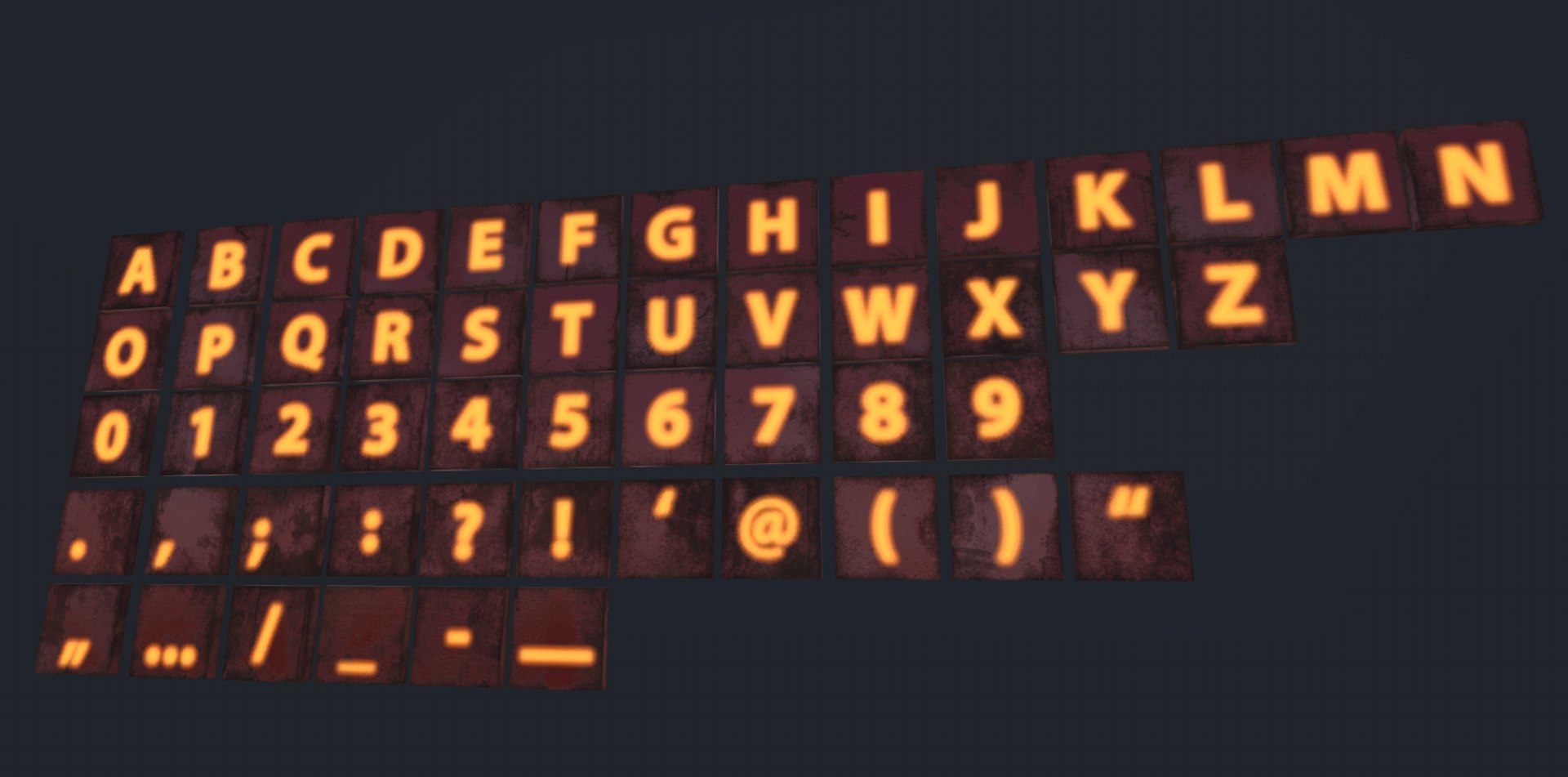 3D Letters Kit Blocks Alphabet Model - TurboSquid 1359294