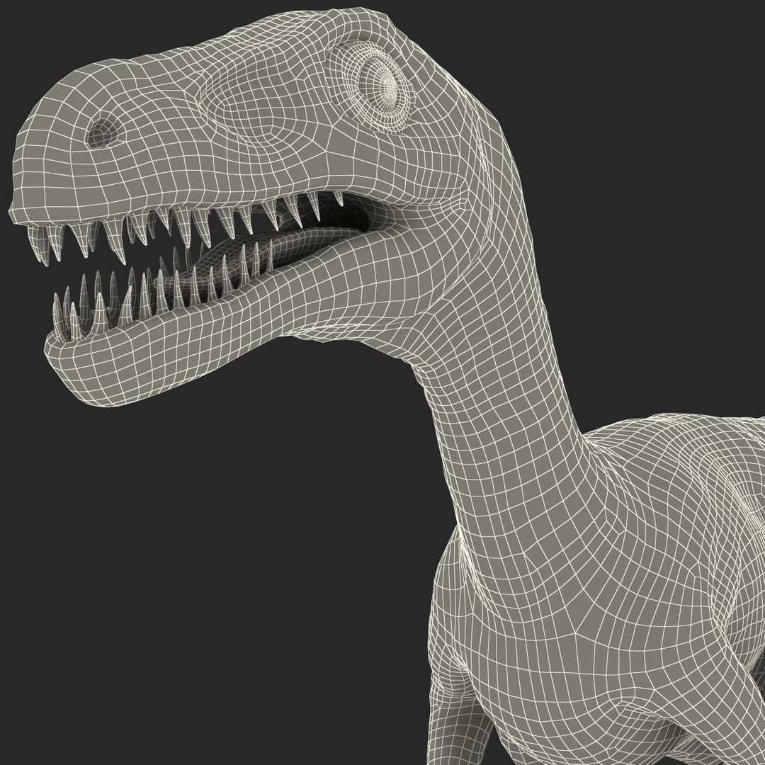3d dromaeosaurus model