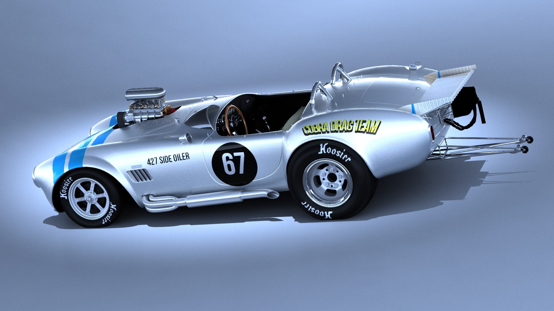 Shelby Cobra Dragracing 3D Model - TurboSquid 2369802