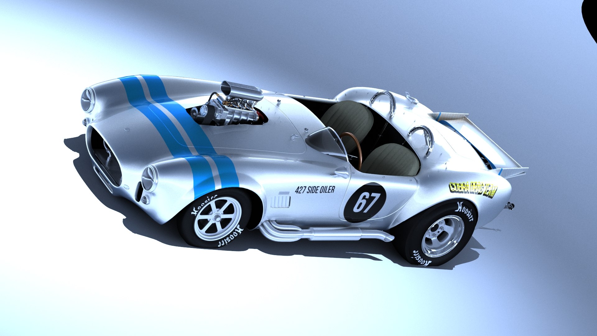 Shelby Cobra Dragracing 3D Model - TurboSquid 2369802