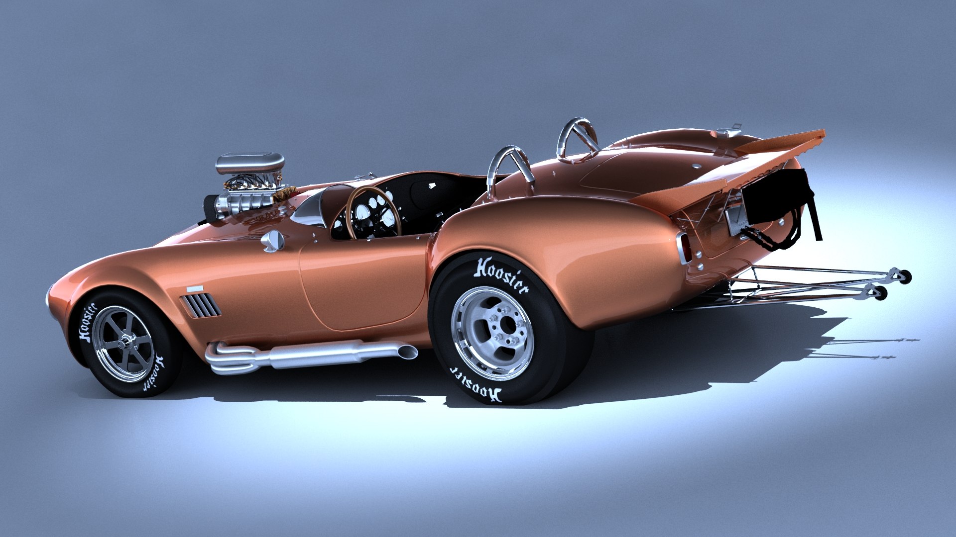 Shelby Cobra Dragracing 3D Model - TurboSquid 2369802