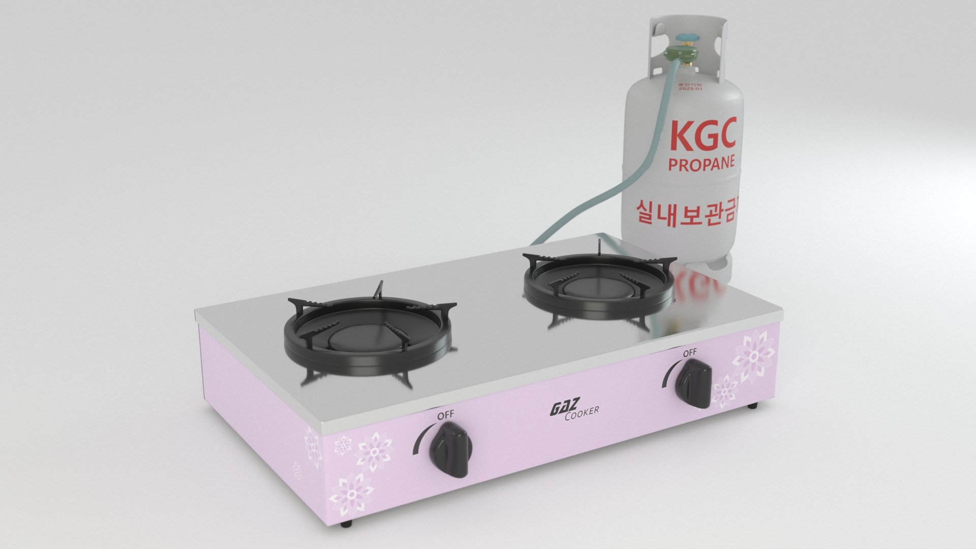 3D Portable Gas Cooker model - TurboSquid 2036403