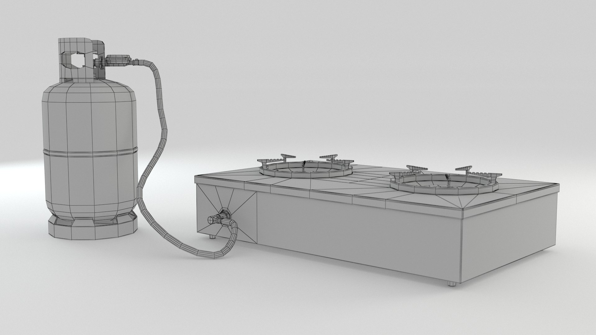 3D Portable Gas Cooker model - TurboSquid 2036403