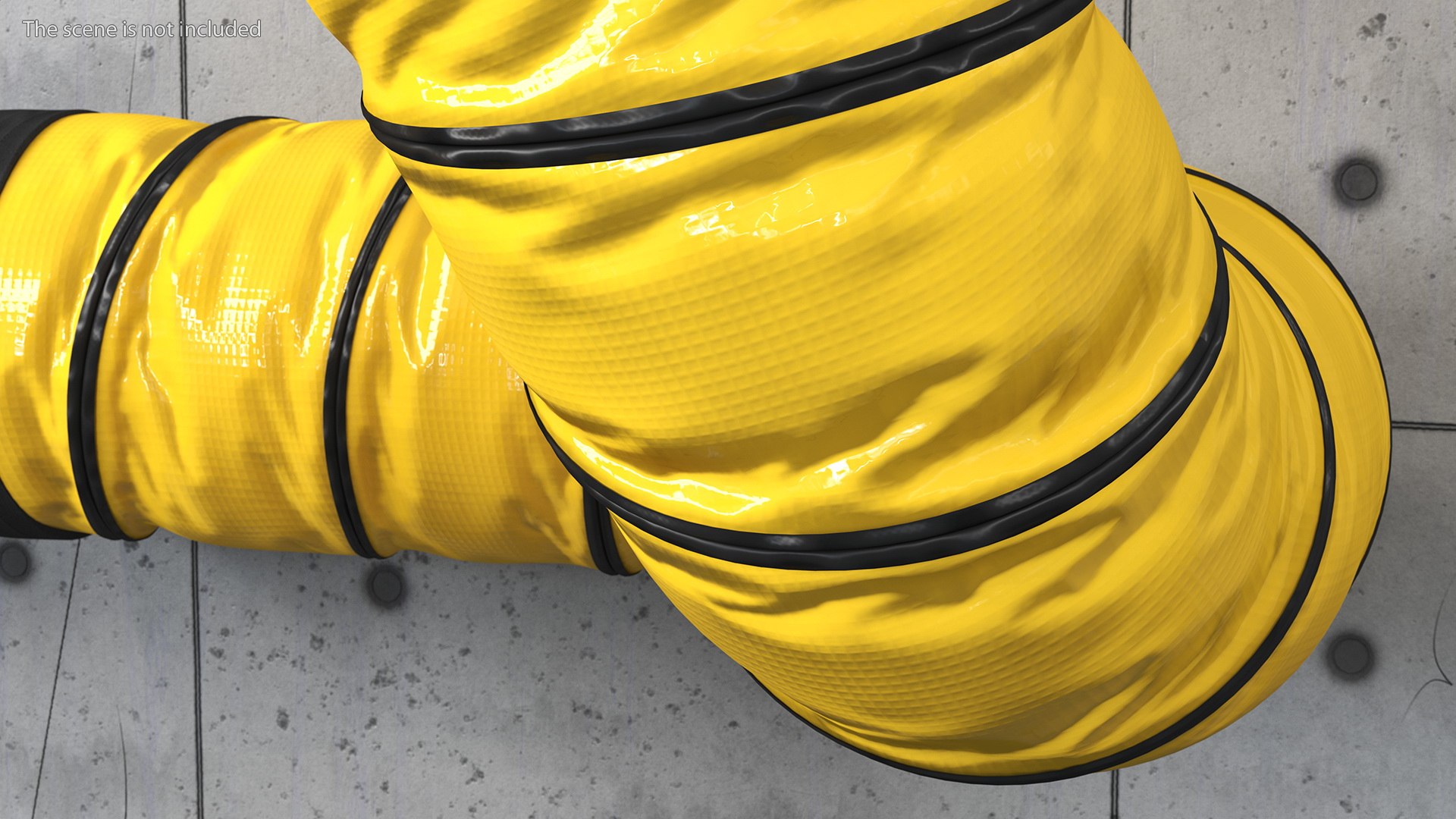 Neoprene Coated Polyester Fabric Ducting Hose 3D - TurboSquid 1848938