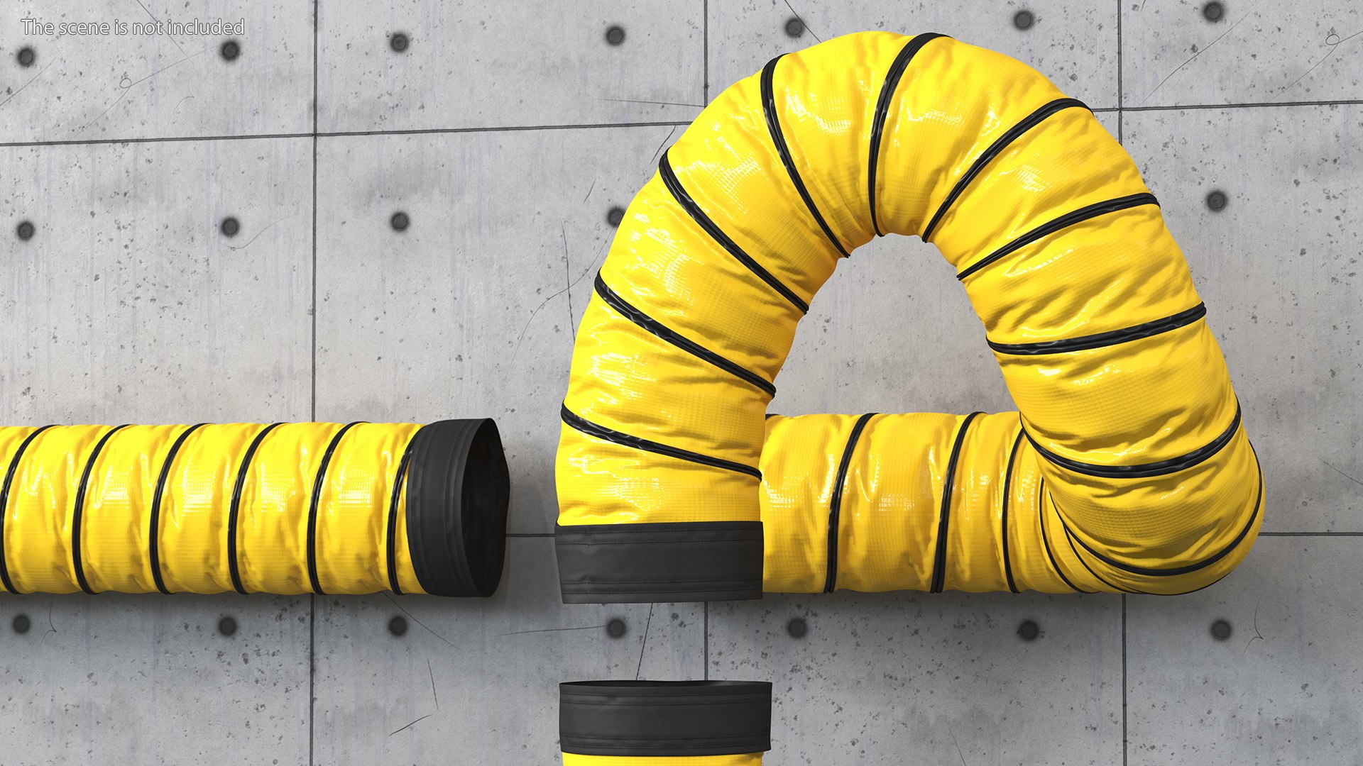 Neoprene Coated Polyester Fabric Ducting Hose 3D - TurboSquid 1848938