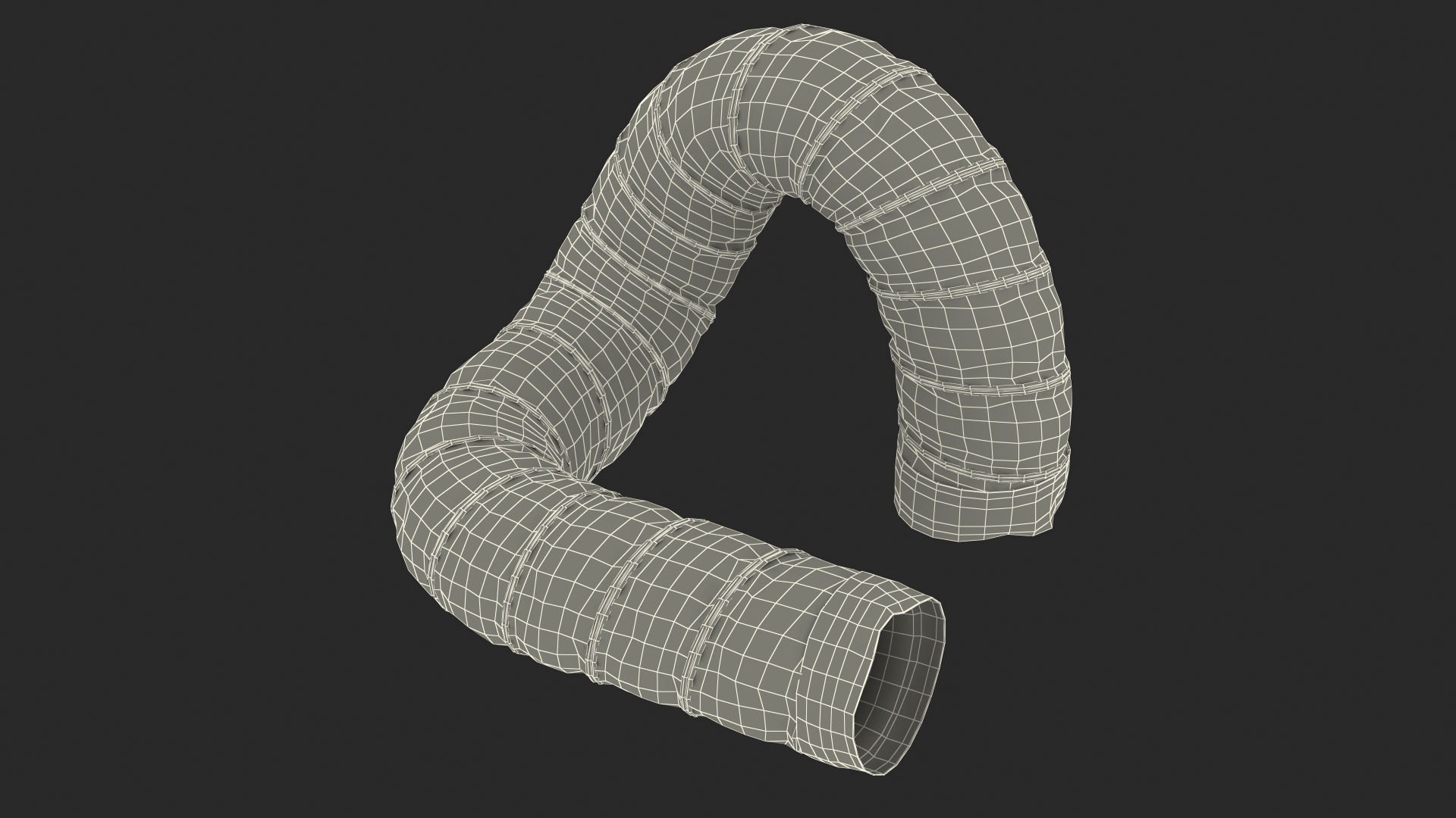 Neoprene Coated Polyester Fabric Ducting Hose 3D - TurboSquid 1848938