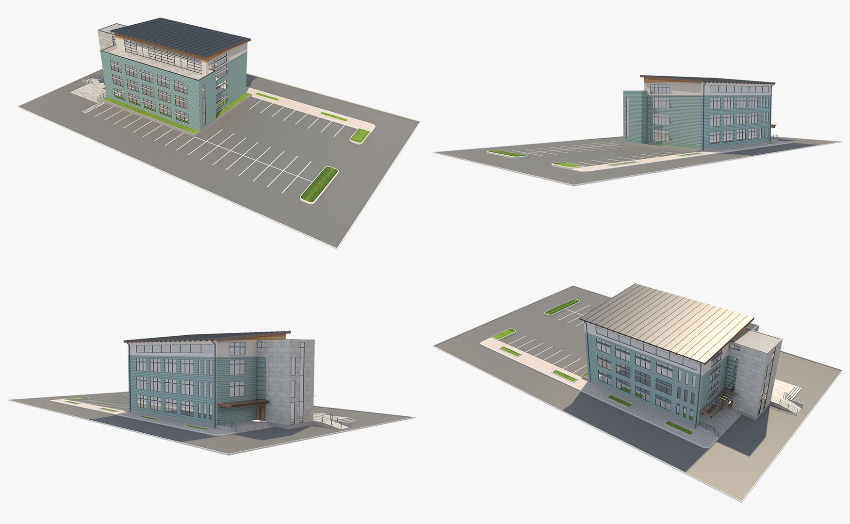 3D Office Building - TurboSquid 1421921