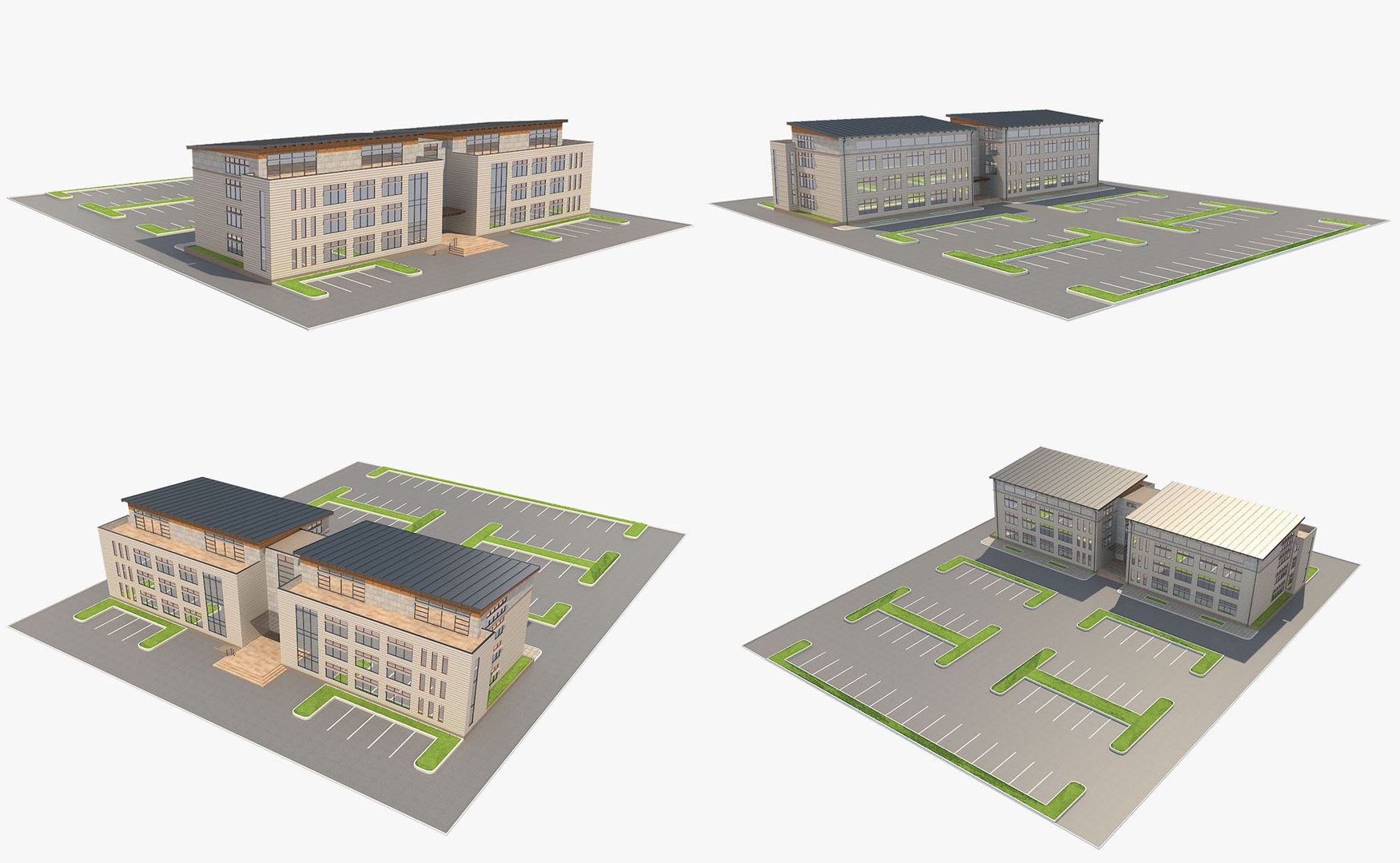 3D Office Building - TurboSquid 1421921