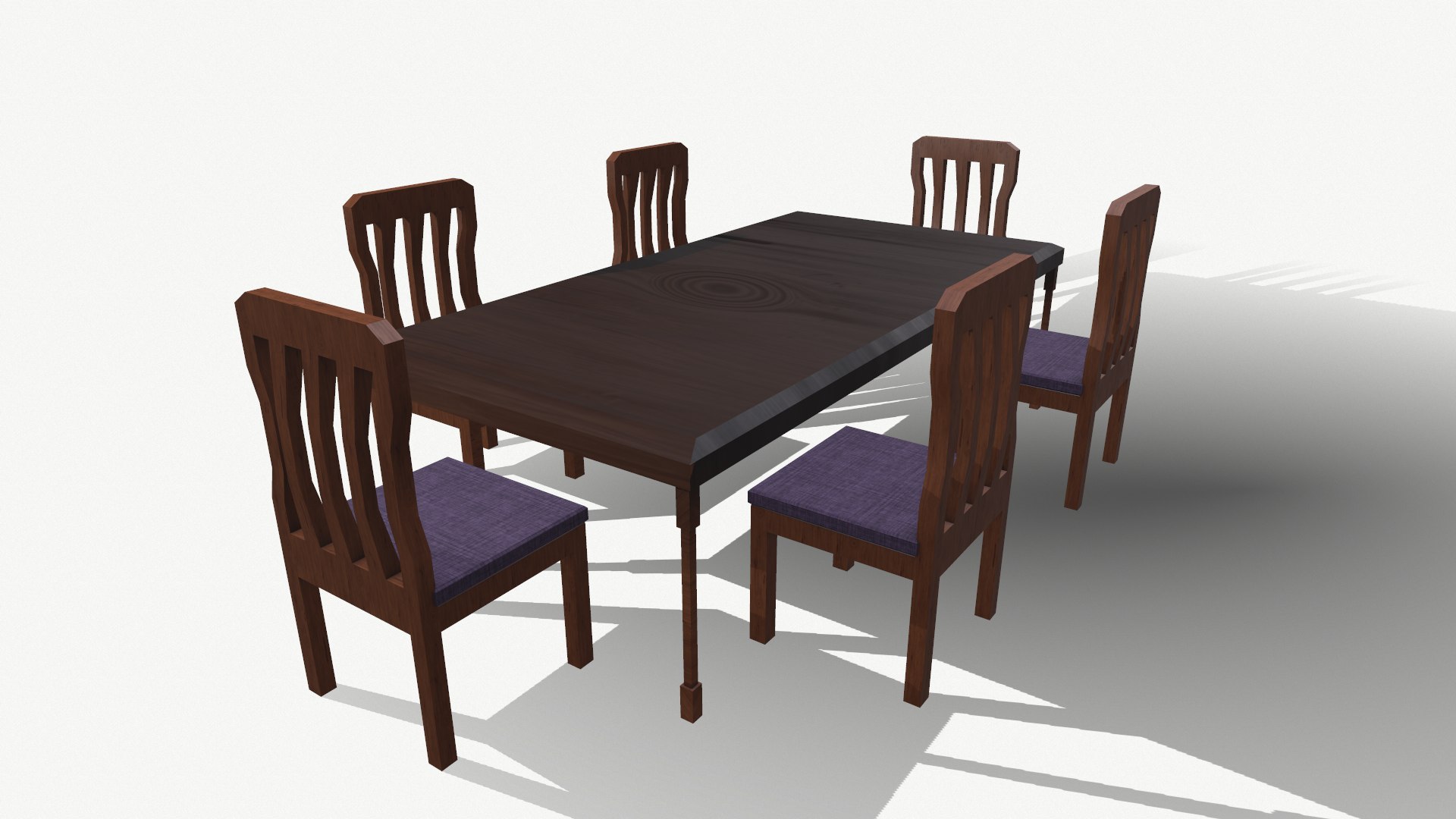 3D Dining Table Chair Model - TurboSquid 1399904
