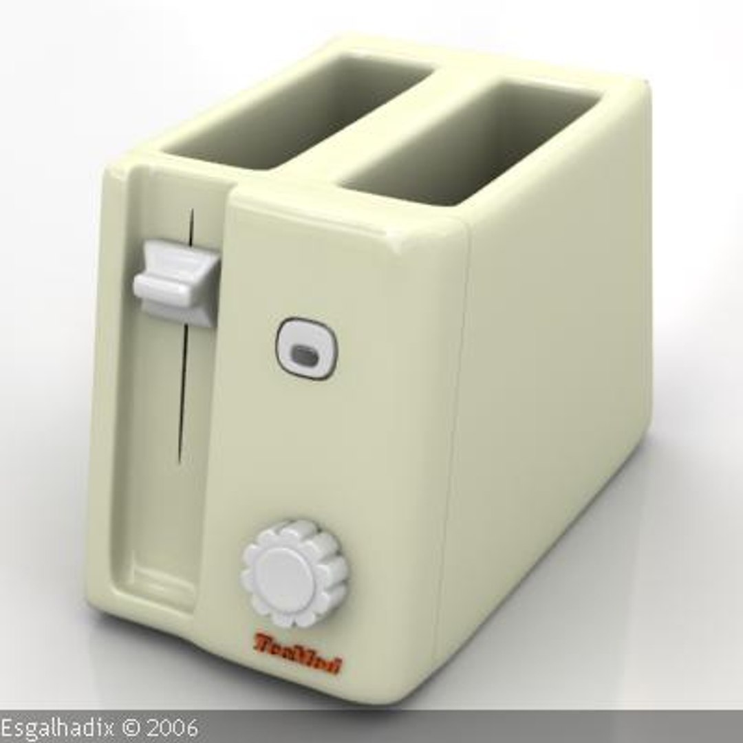 3d toaster toast model