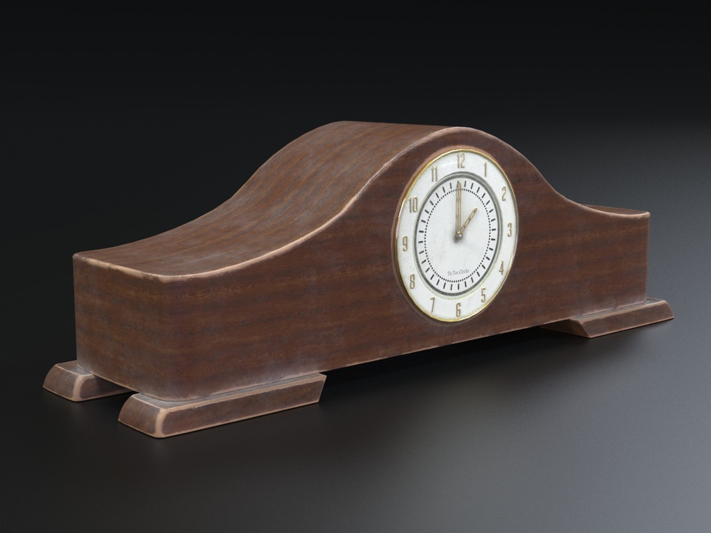Antique Clock 3D Model - TurboSquid 1587307