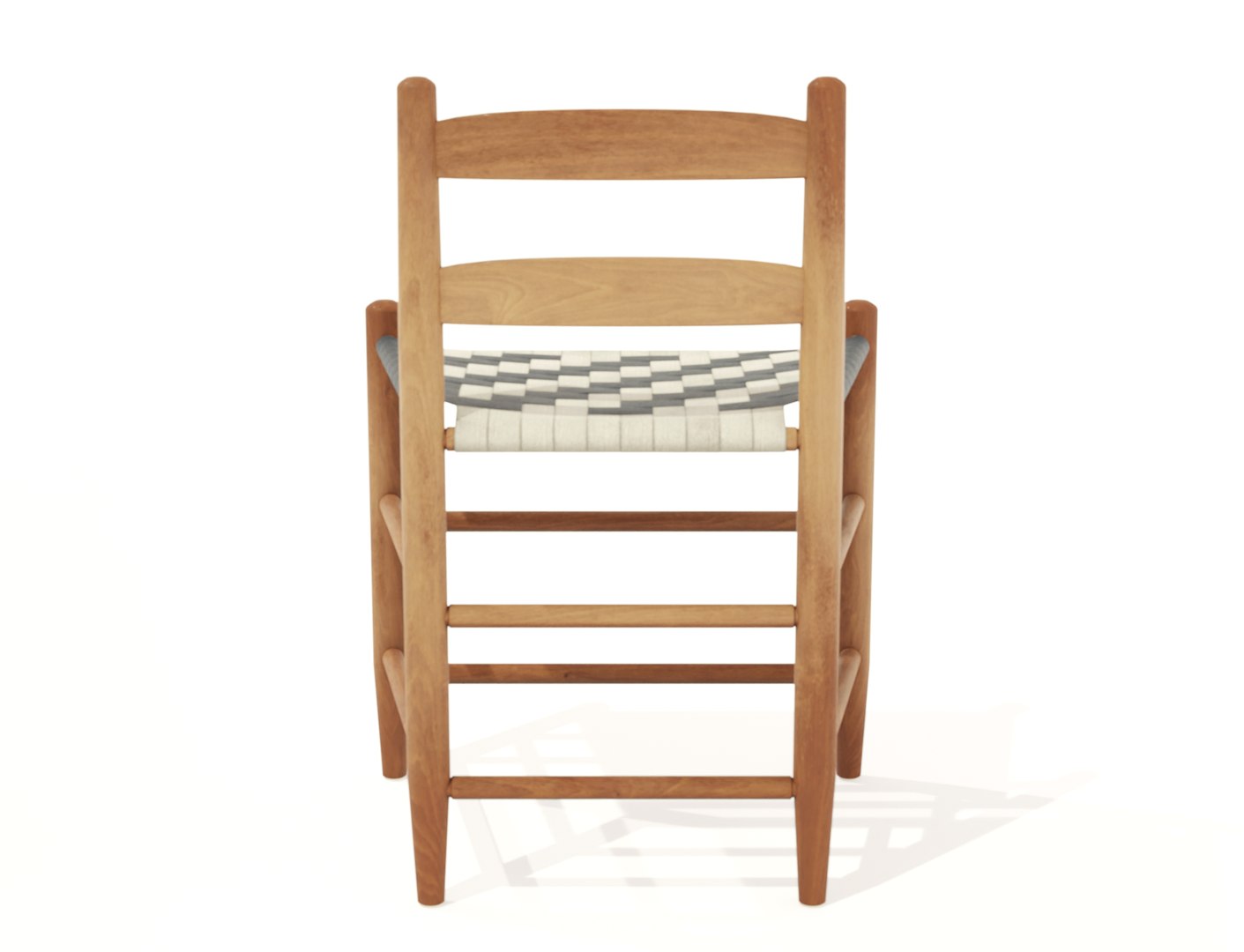 Shaker Low-Back Chair 3D Model - TurboSquid 2069783