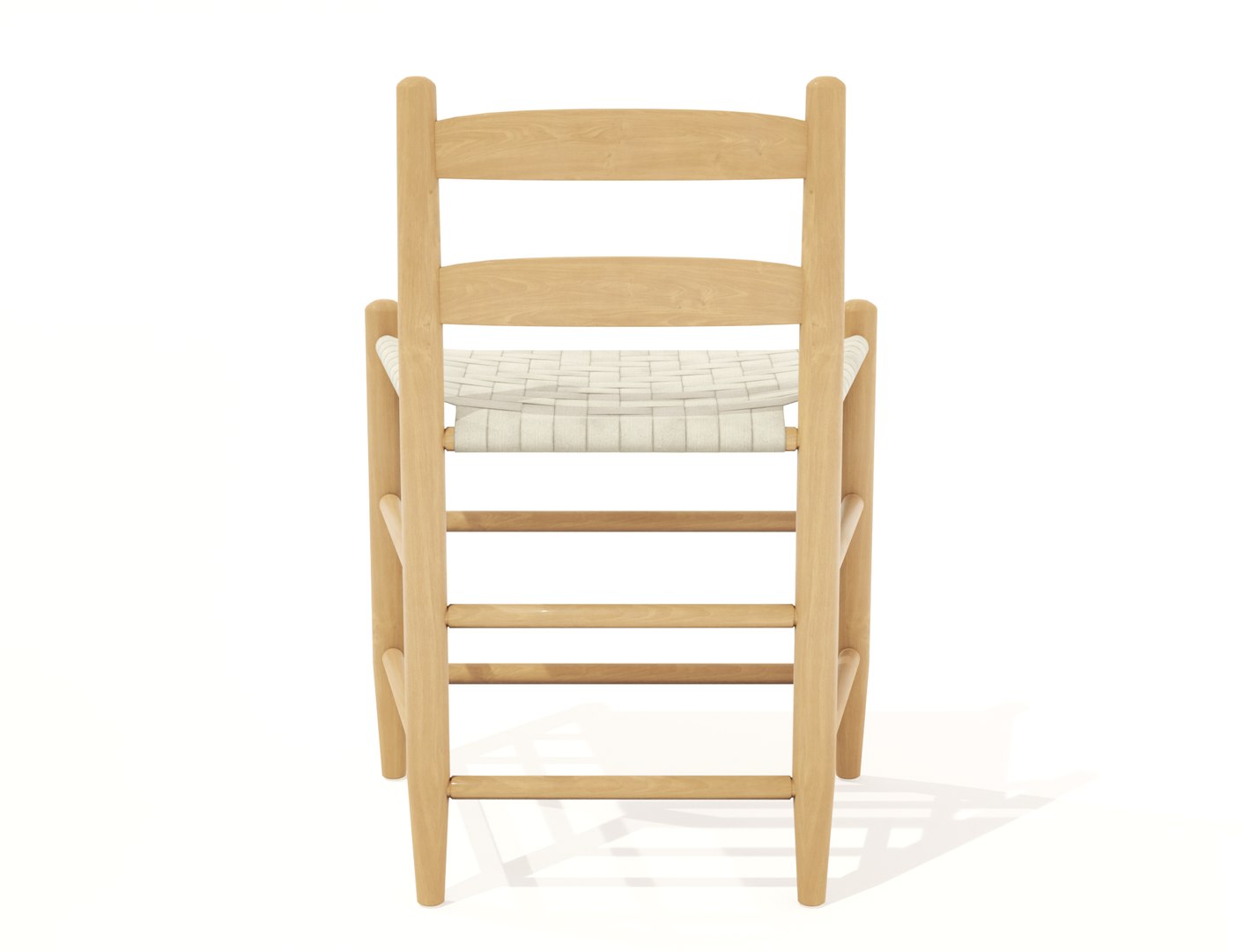 Shaker Low-Back Chair 3D Model - TurboSquid 2069783