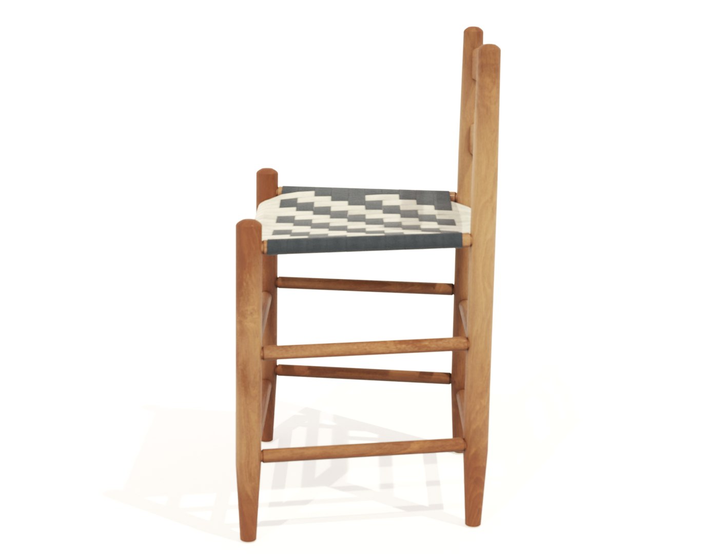 Shaker Low-Back Chair 3D Model - TurboSquid 2069783