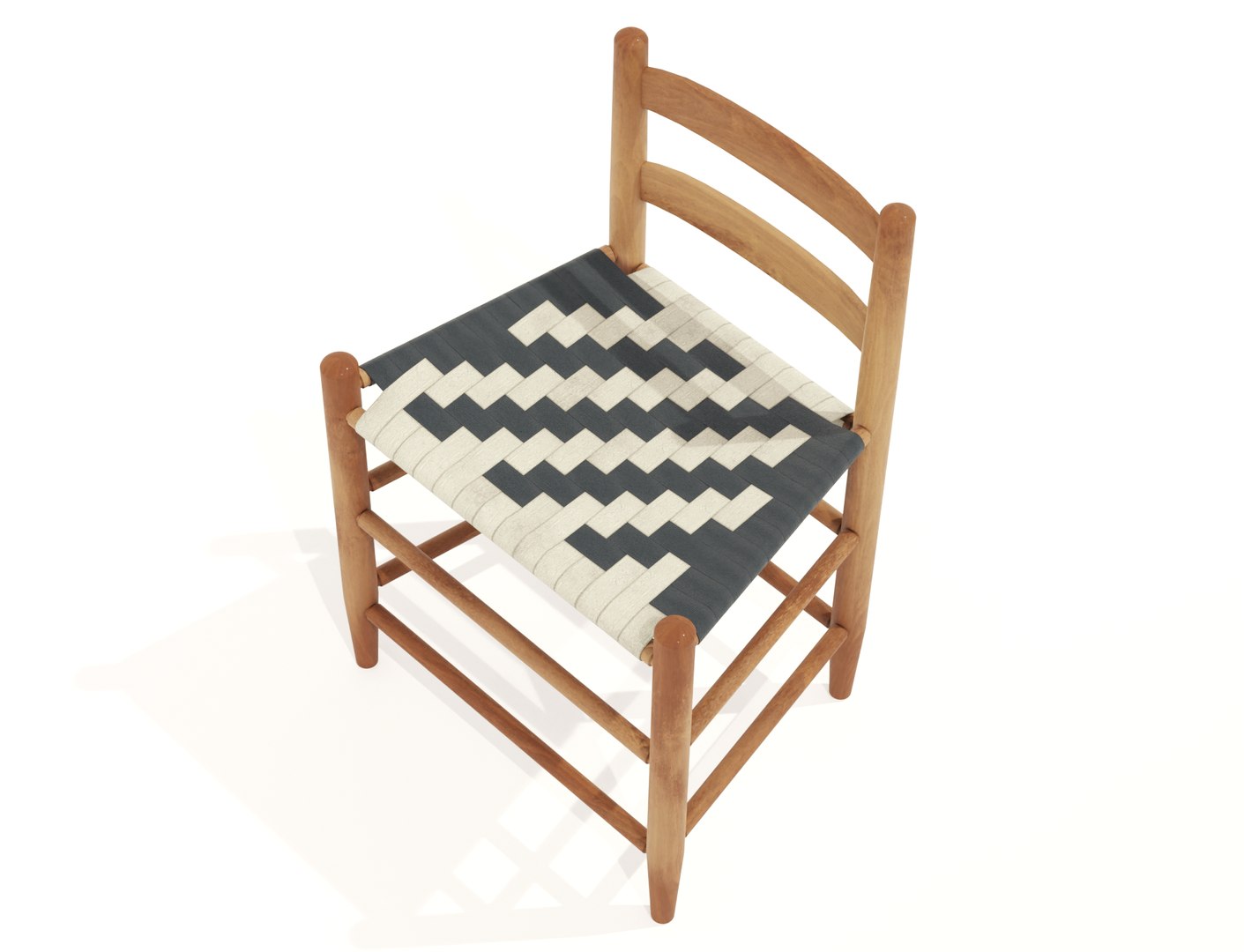 Shaker Low-Back Chair 3D Model - TurboSquid 2069783