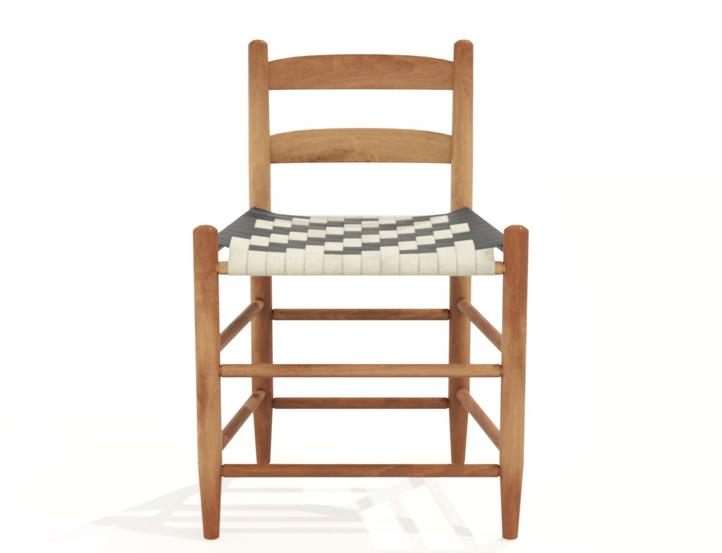 Shaker Low-Back Chair 3D Model - TurboSquid 2069783