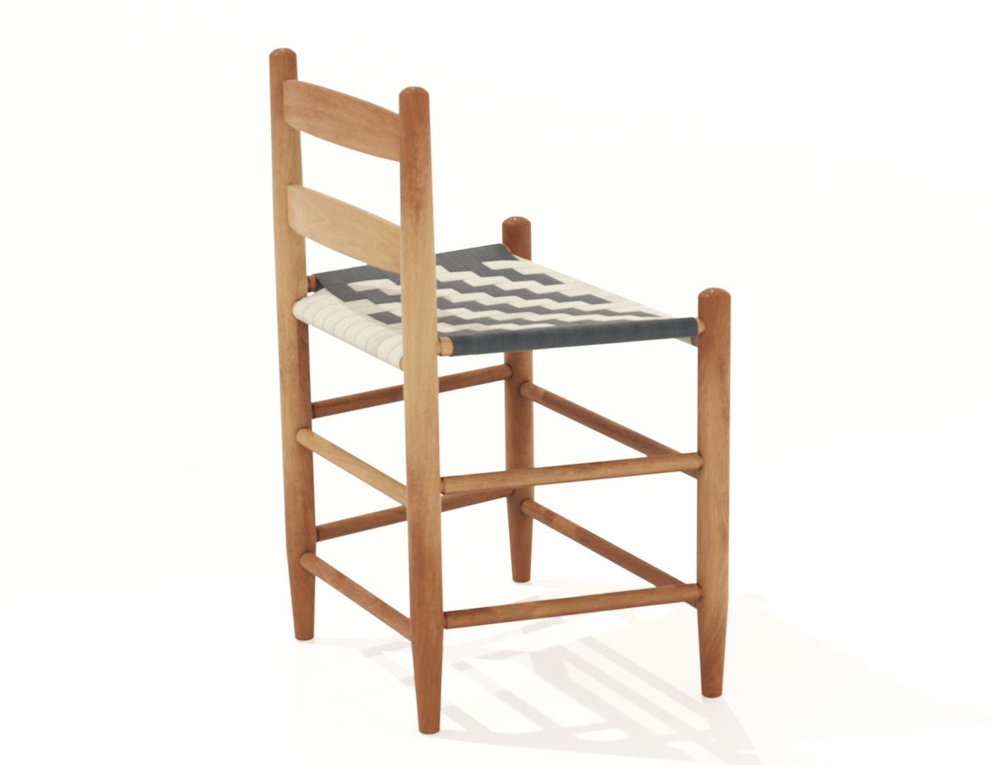 Shaker Low-Back Chair 3D Model - TurboSquid 2069783