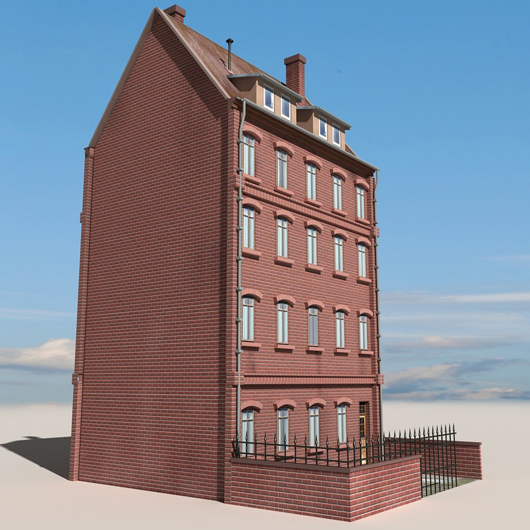 3d City Block Building 07