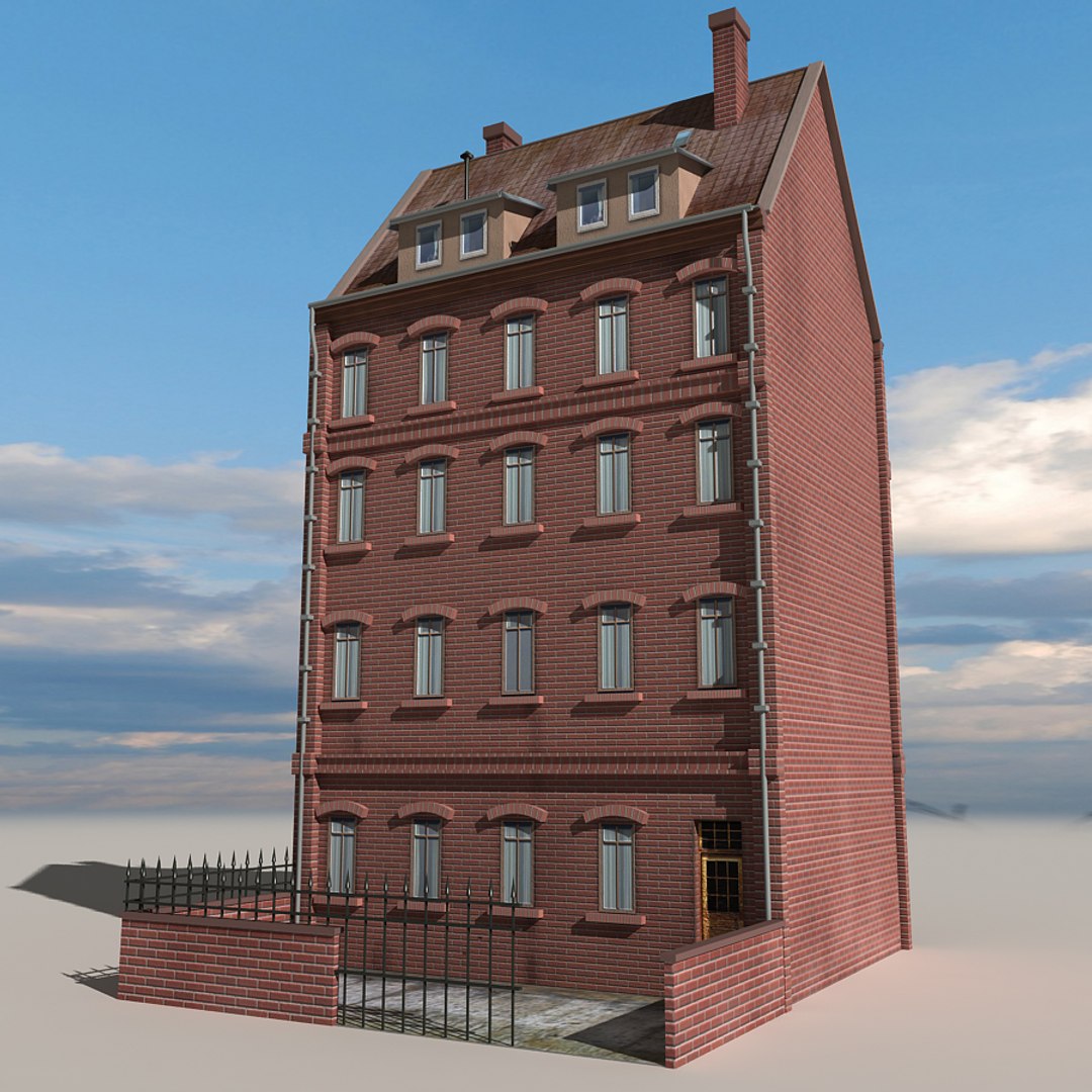 3d City Block Building 07