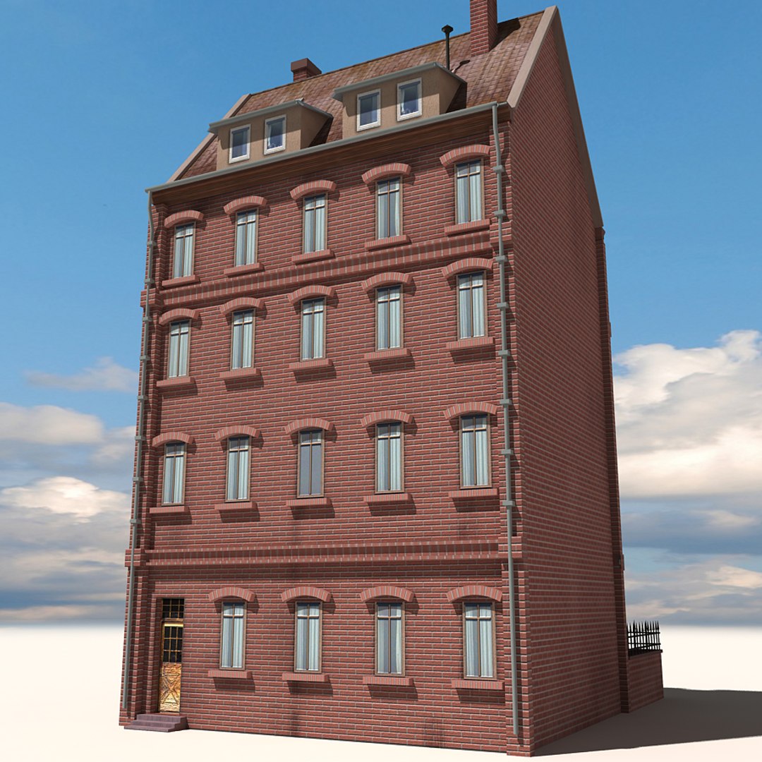 3d City Block Building 07
