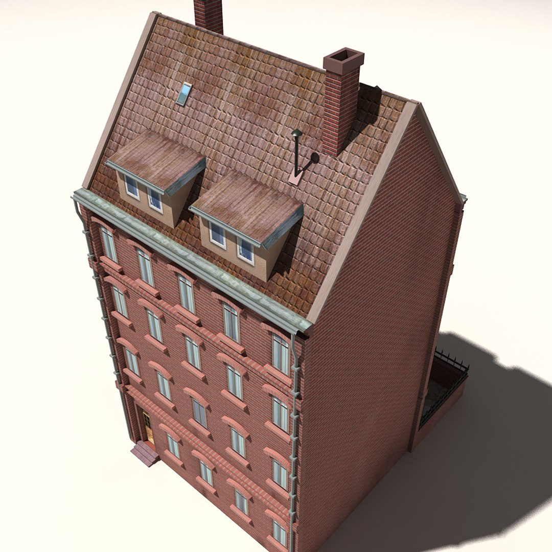 3d City Block Building 07