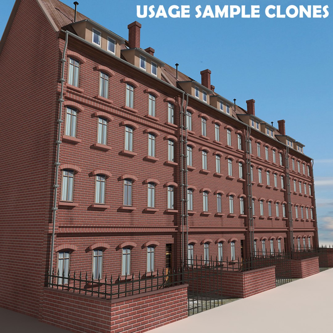 3d City Block Building 07