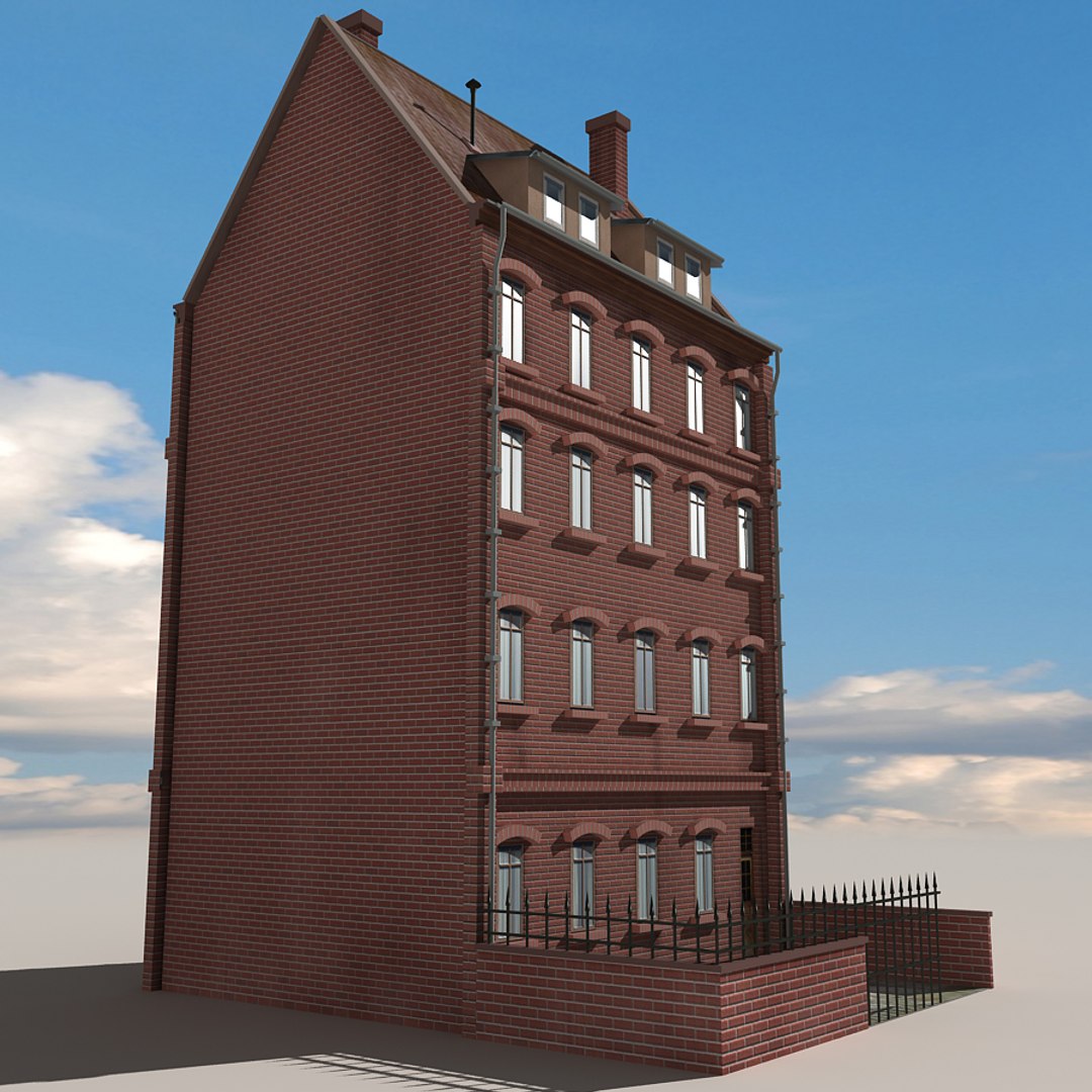 3d City Block Building 07