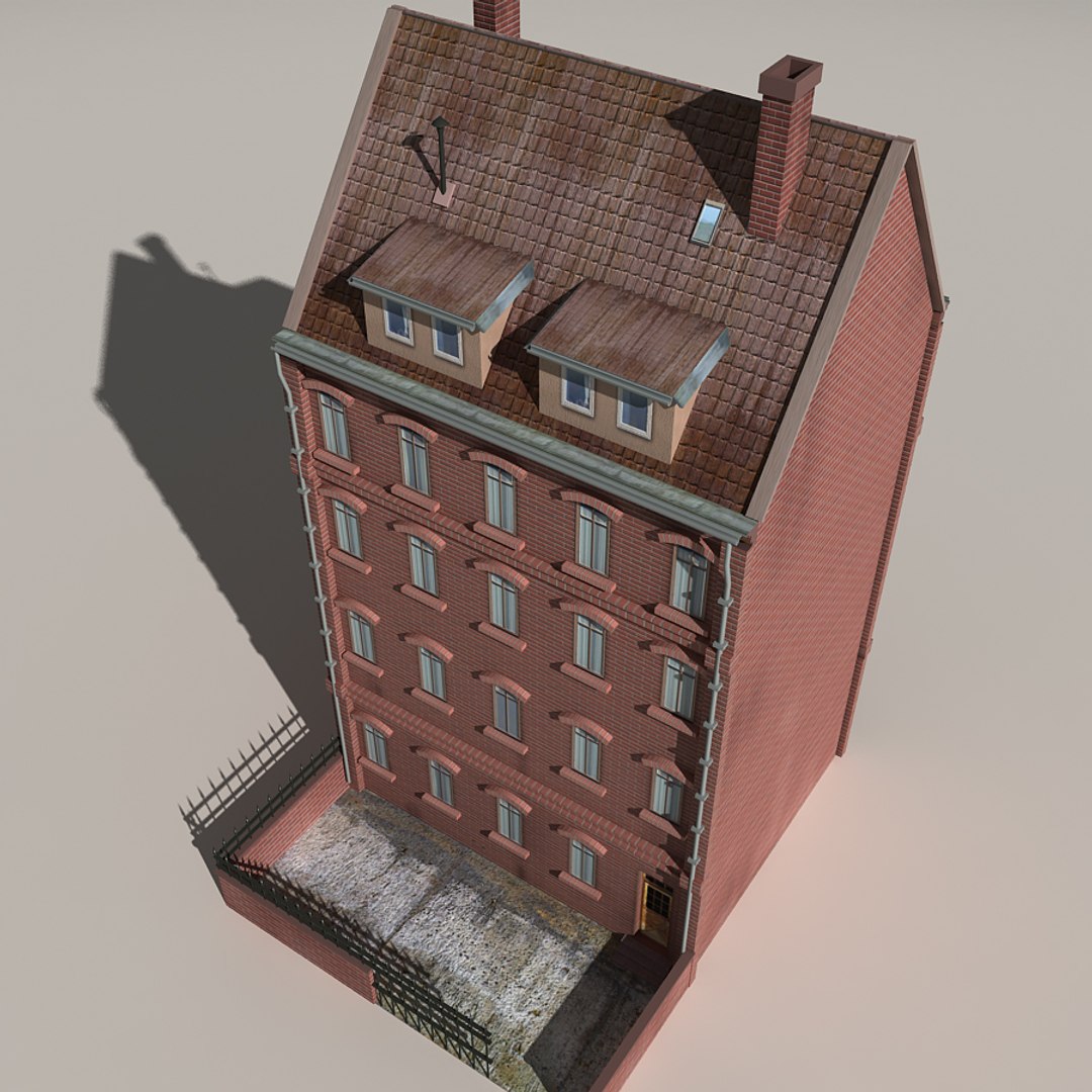 3d City Block Building 07