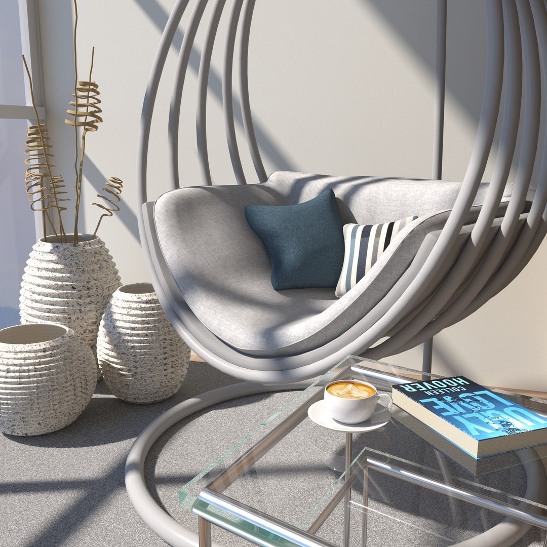 3D Swing Chair Scene - TurboSquid 1989003