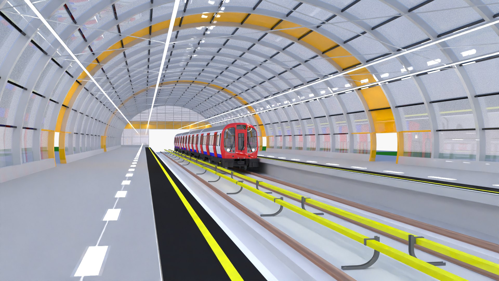 London Metro Station III 3D Model - TurboSquid 2188310
