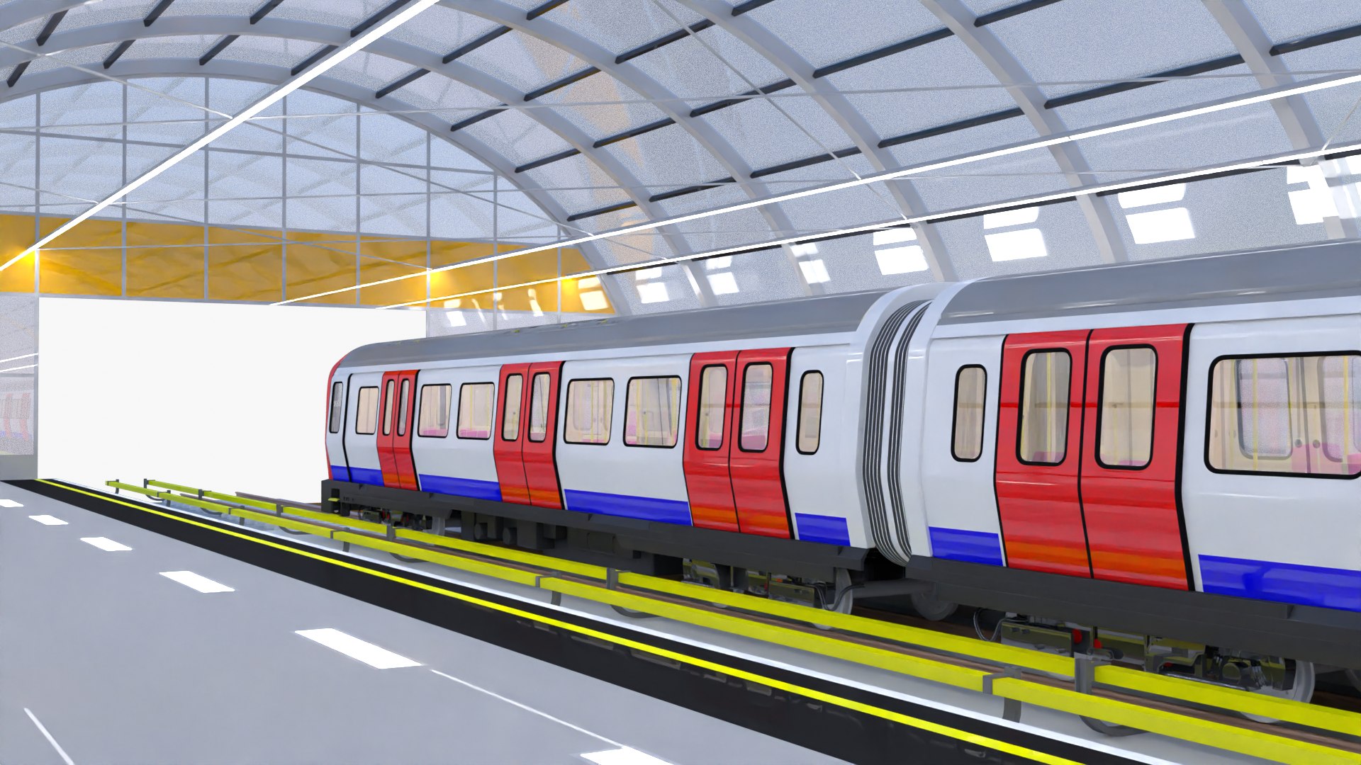 London Metro Station III 3D Model - TurboSquid 2188310