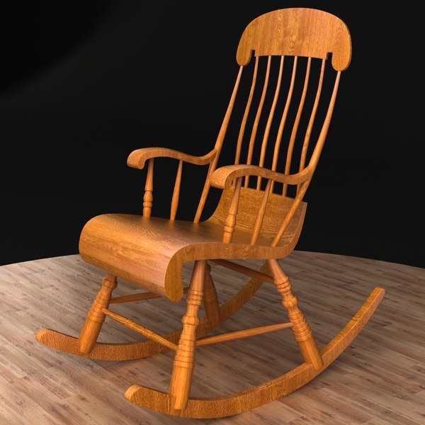 3d model rocking chair