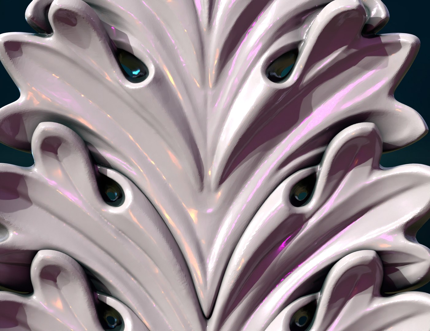 3D Acanthus Leaf A Model - TurboSquid 2281905