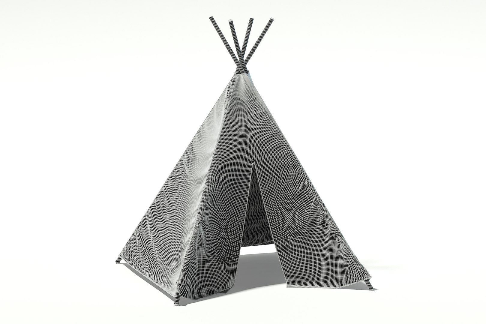 3D Grey Tent - TurboSquid 1325942