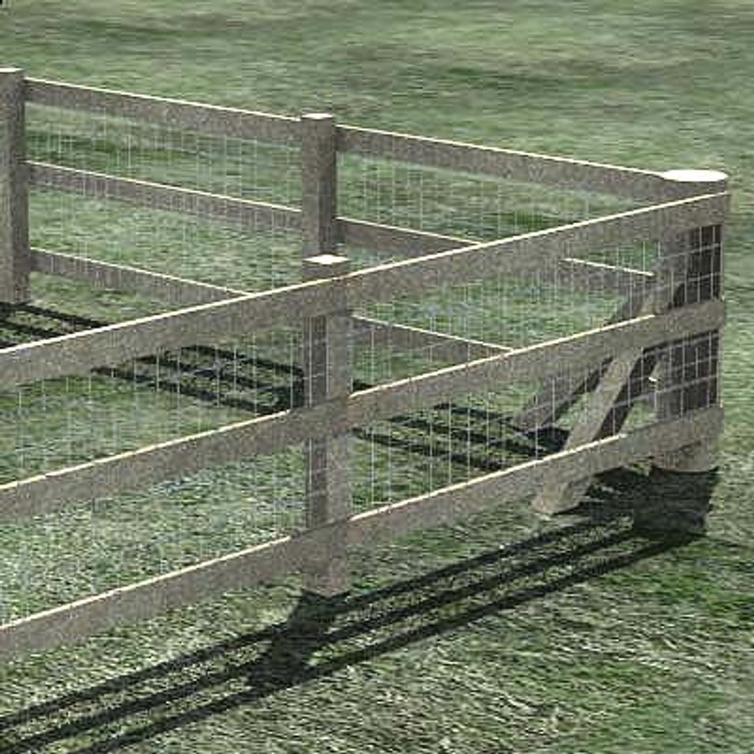 fence gate 3d model