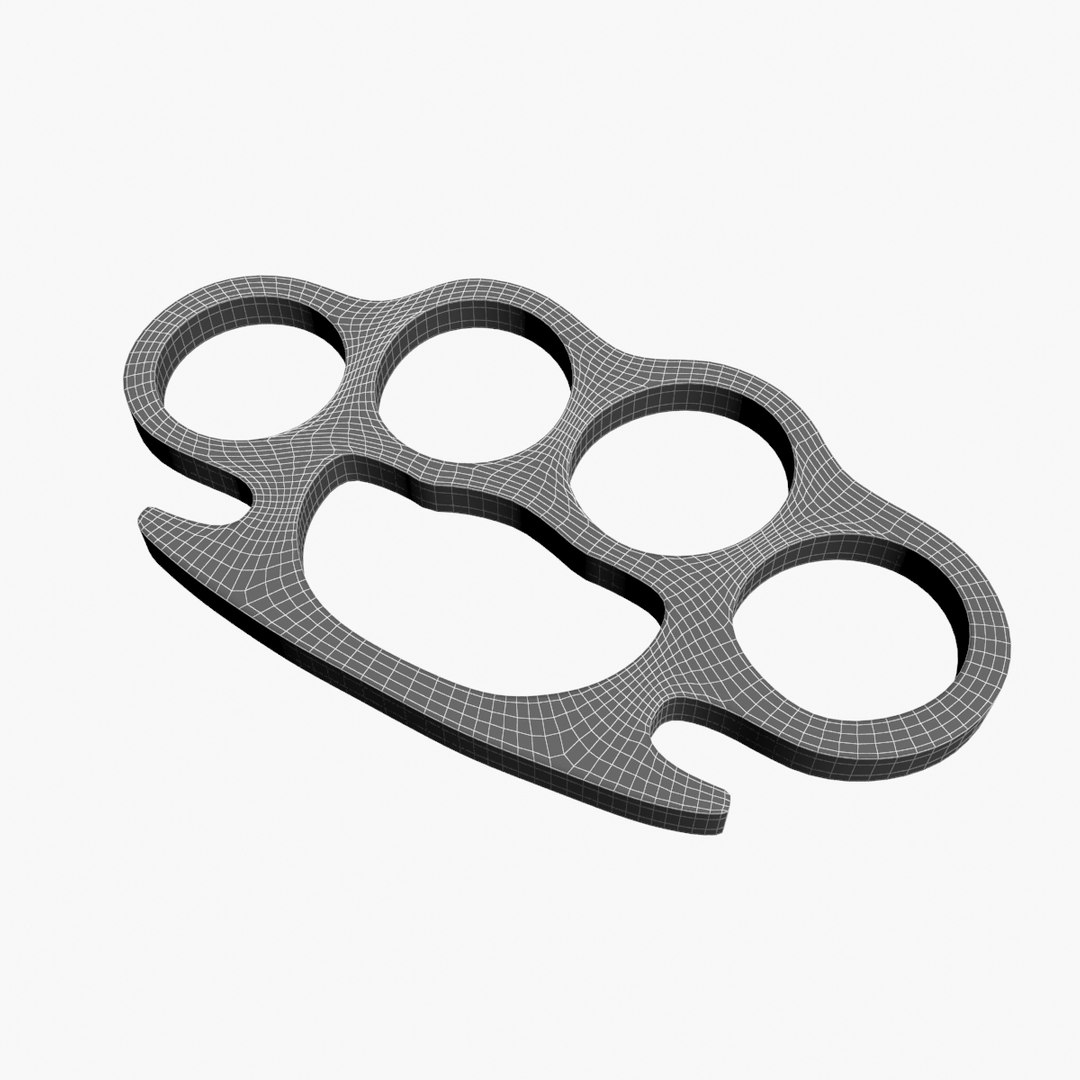 3d Brass Knuckles Model
