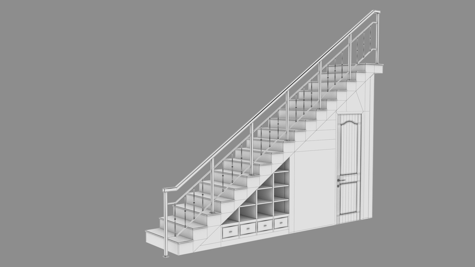 Classic Stair 3D Model - TurboSquid 1915461