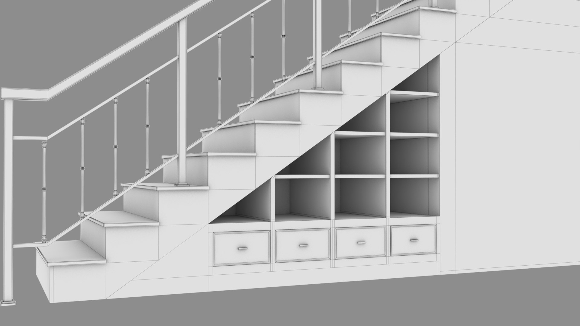 Classic Stair 3D Model - TurboSquid 1915461