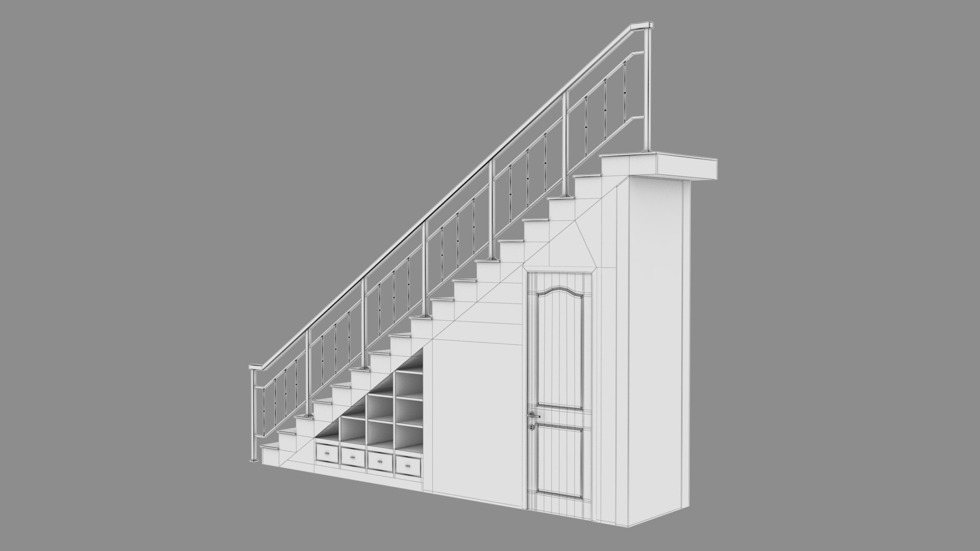 Classic Stair 3D Model - TurboSquid 1915461