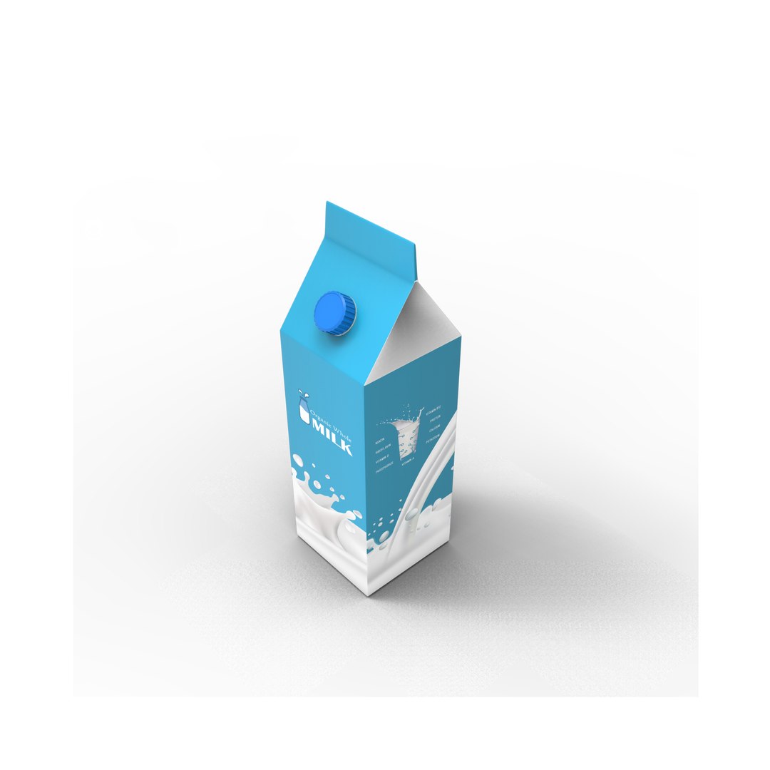 3D Milk Model - TurboSquid 1799066