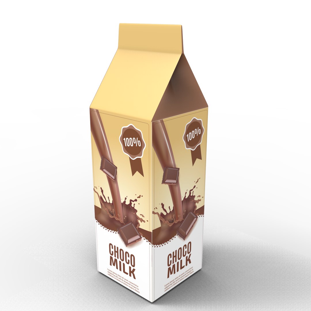 3D Milk Model - TurboSquid 1799066