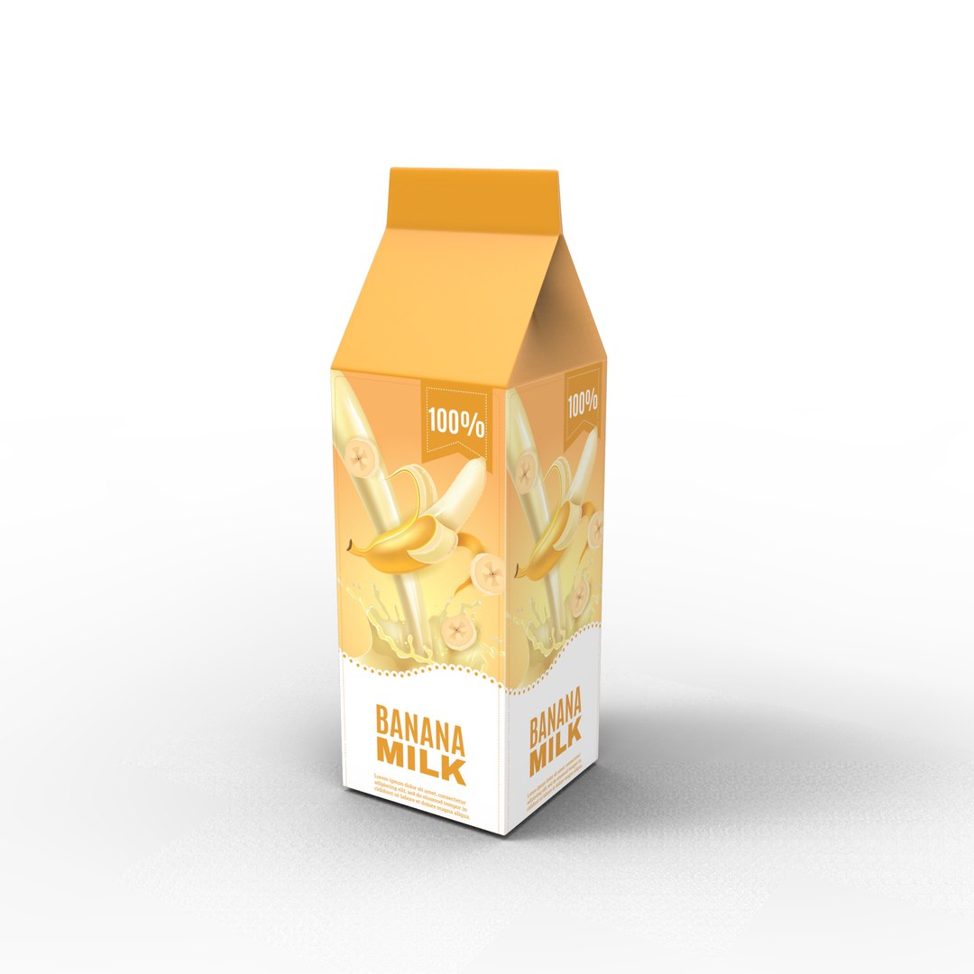 3D Milk Model - TurboSquid 1799066