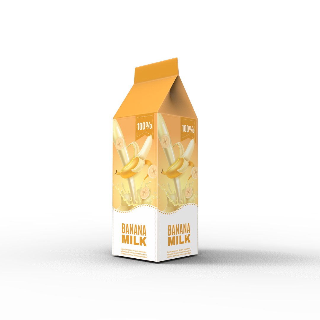 3D Milk Model - TurboSquid 1799066